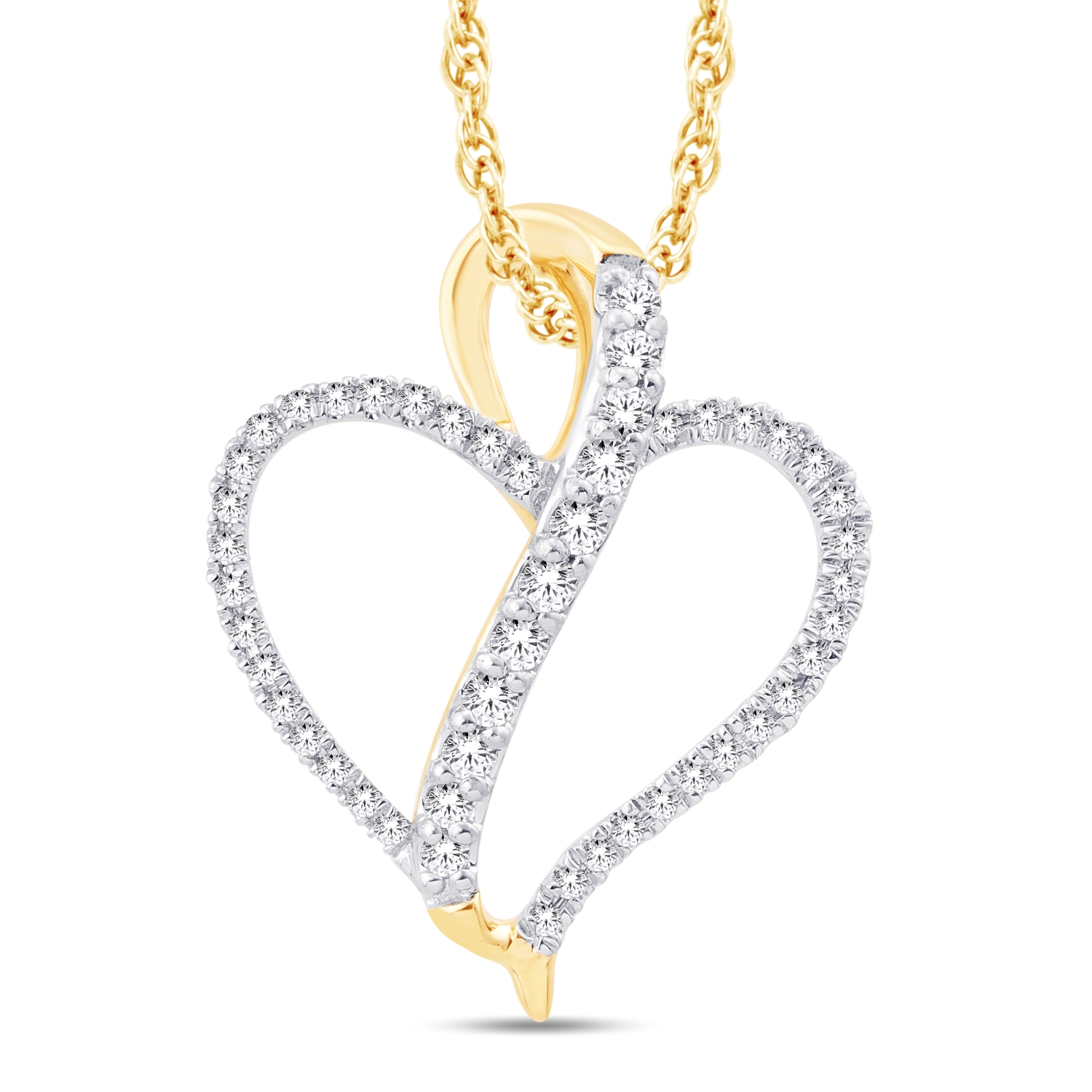 10 KT GOLD 0.20CTW PENDANT - Unclaimed Diamonds